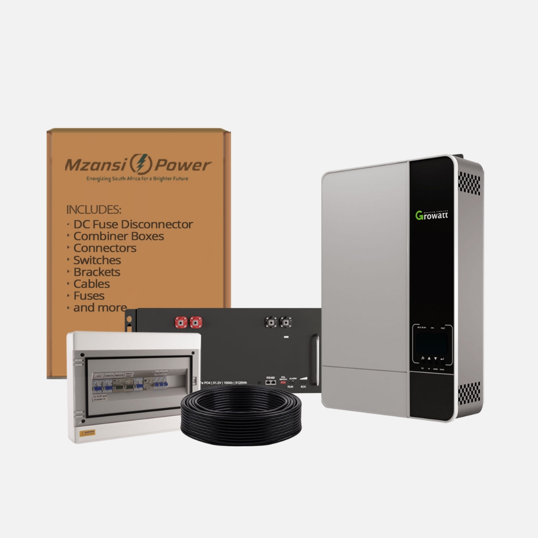 5kW 1-Phase Growatt Backup Battery System (5.1kWh LiFeTIDE Battery ...